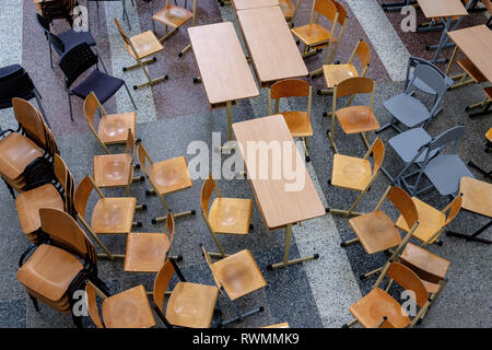 wooden chair textured ornament seen from above. background abstract ...