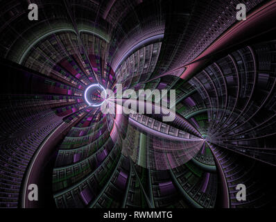 The fantasy worlds of fractals. Fractal image of magical shapes and ...