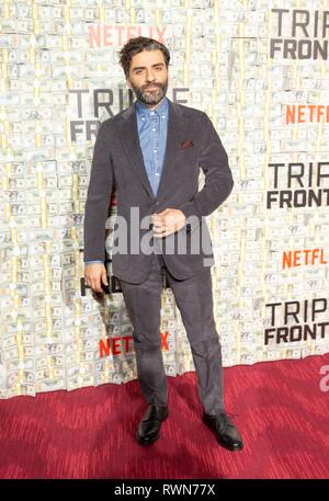 American actor Oscar Isaac attends the premiere of "X- Men : Apocalypse ...