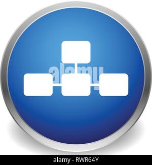 Topological, hierarchical diagram icon, Multilevel chart, graph Stock ...