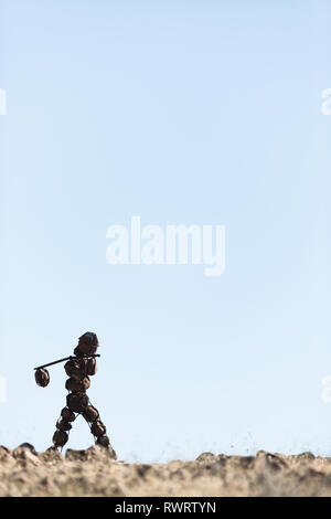 A Lone stone man, part of the mystery that the Kunene Region holds in ...