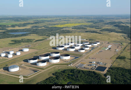 Enbridge Pipeline terminal Hardisty, Alberta Stock Photo - Alamy
