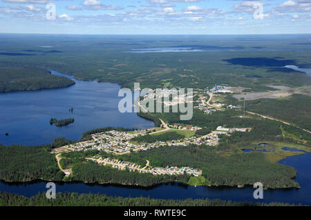 aerial, Snow Lake, Manitoba Stock Photo - Alamy