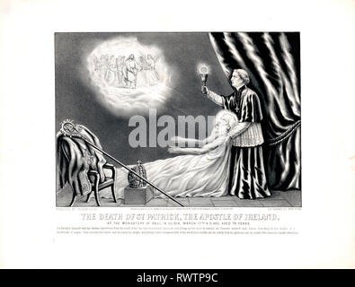 The Death of St. Patrick, the apostle of Ireland. At the Mon Stock ...