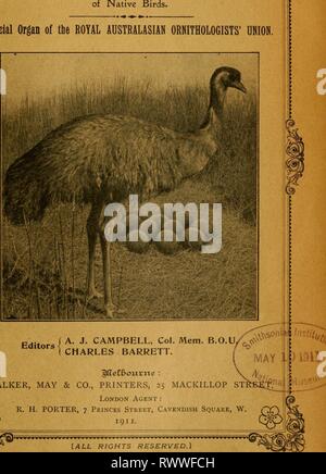 The Emu official organ Stock Photo - Alamy