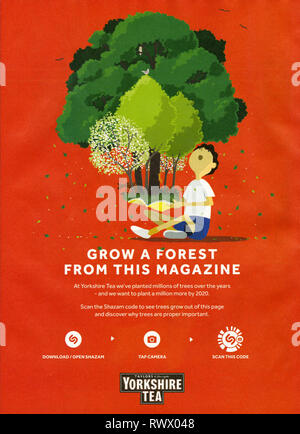 2010s UK Yorkshire Tea Magazine Advert Stock Photo - Alamy