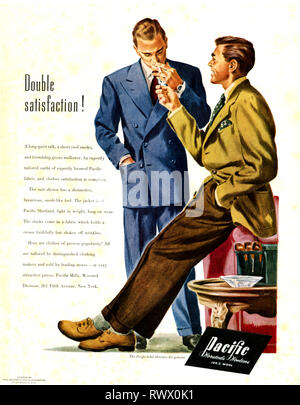 1940s USA Pacific Magazine Advert Stock Photo - Alamy