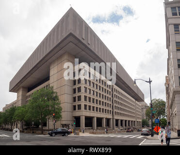 Headquarters building of FBI - Federal Bureau of Investigation on Pennsylvania Avenue ...