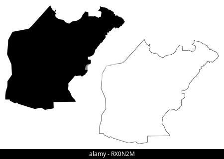 Nineveh Governorate (Republic of Iraq, Governorates of Iraq) map vector ...