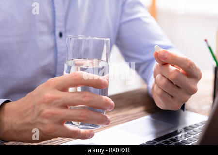 close up of businessman with transparent tablet pc Stock Photo - Alamy