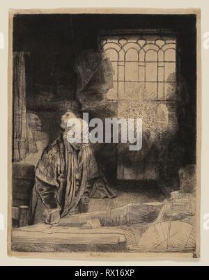 Scholar in his study (Faust), Rembrandt van Rijn, 1807 - 1808, vintage ...