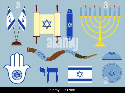 Jewish protection symbols Stock Photo - Alamy