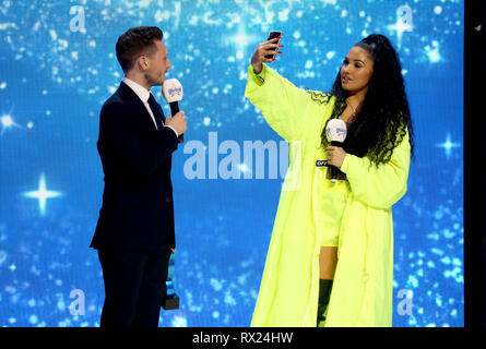 Will Manning and Mabel on stage to present the award for Social Media ...