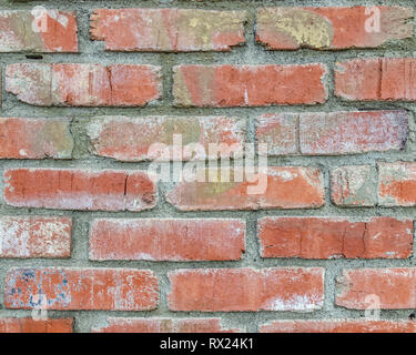 Textured weathered distressed red brick wall Stock Photo - Alamy