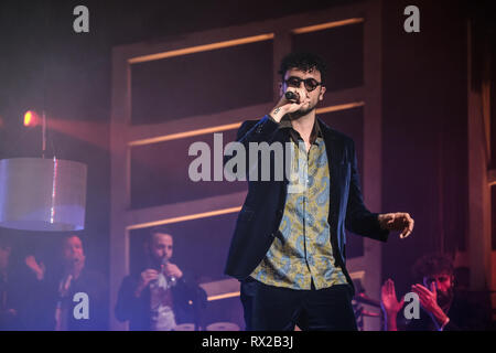 Torino, Italy. 06th Mar, 2019. Roman singer - songwriter Carl Brave ...