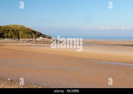 Broughton Bay beach, Gower peninsula, South Wales, the United Kingdom ...