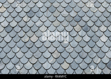 Traditional shale roof in Norway. Can be used as a background Stock ...