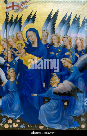 The Wilton Diptych, circa 1395, artist unknown, Richard II's personal ...