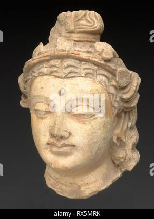 Head of a Bodhisattva. Pakistan, Gandhara region, 2nd-3rd century ...