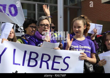 Rivas Vaciamadrid, Madrid, Spain. 8th Mar 2019. Women participating in ...