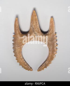 A chert eccentric flint in the museum at the Altun Ha Archeological ...