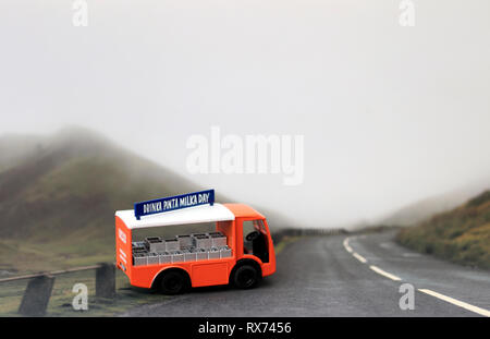 Model van street scene Stock Photo - Alamy