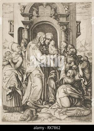Daniel Hopfer I, The Virgin Mary Taking Leave of Christ, German, c ...