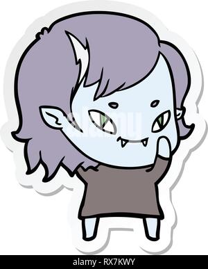 cartoon friendly vampire girl Stock Vector Image & Art - Alamy
