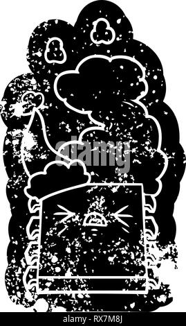 cartoon overheating computer chip Stock Vector Image & Art - Alamy
