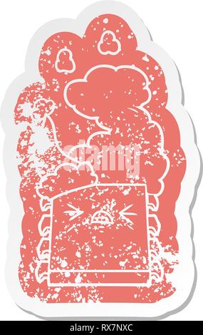 cartoon overheating computer chip Stock Vector Image & Art - Alamy