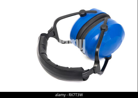 Modern hearing protectors on white background Stock Photo - Alamy