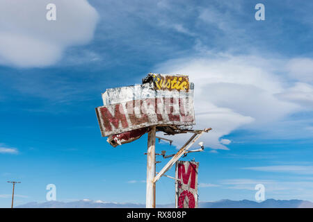 The Rustic Oasis Motel sign is an American roadside attraction along ...