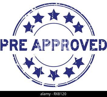 pre-approved stamp. pre-approved round isolated sign. pre-approved ...