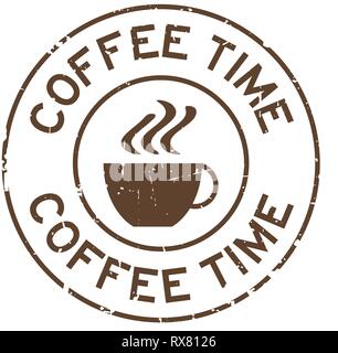time for a break round vintage grunge stamp Stock Vector Image & Art ...