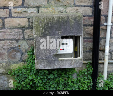 Damaged electricity meter Stock Photo - Alamy