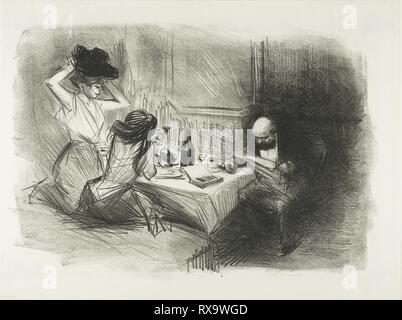 The Private Dining Room, Fifth Plate, c. 1893 Stock Photo - Alamy