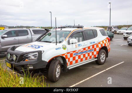 State Emergency Service, SES, vehicle on display in Melbourne ...