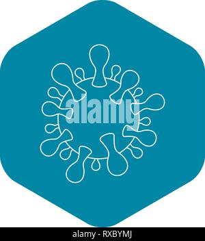 AIDS virus icon, outline style Stock Vector Image & Art - Alamy