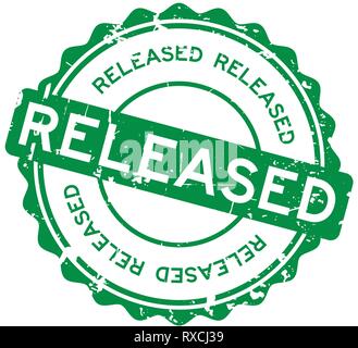 Released sign or stamp on white background, vector illustration Stock ...