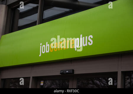 Jobcentre Plus sign Stock Photo - Alamy