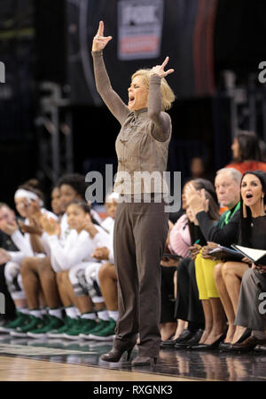 Texas Tech women's head coach Krista Gerlich speaks during the Big 12 ...