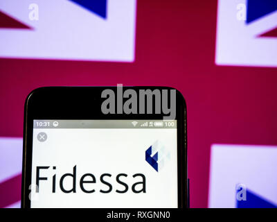 Ukraine. 9th Mar, 2019. Fidessa Group plc company logo seen displayed ...