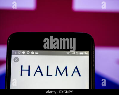 Ukraine. 9th Mar, 2019. Halma plc company logo seen displayed on a ...