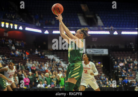 Uncasville, CT, USA. 09th Mar, 2019. Alexis Gaulden (10) of the Tulsa ...