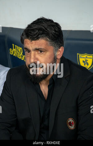 Ivan Gennaro Gattuso Coach (Milan) during the Italian "Serie A" match ...