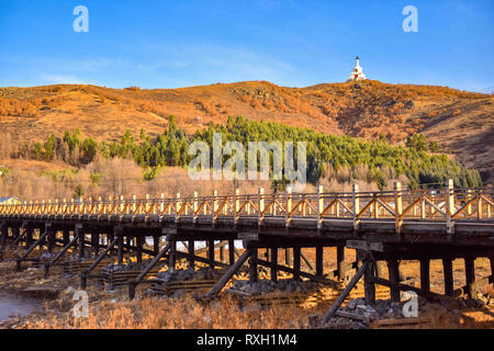 China. 10th Mar, 2019. Yakeshi, CHINA-Scenery of Yalu River in Yakeshi ...