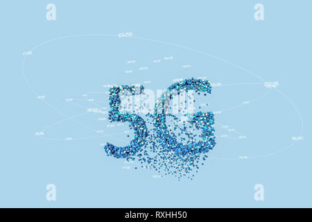 5G font design, 3d rendering Stock Photo - Alamy