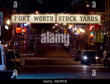 Ft Worth Texas Stock Yards Cowboy Cattle Stock Photo - Alamy