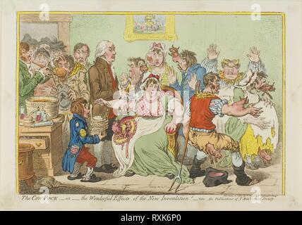 Cartoon, The Cow Pock, or, the Wonderful Effects of the New Inoculation ...