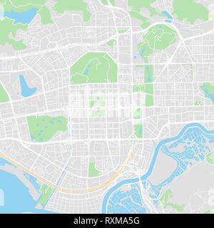 Urban vector city map of Shenzhen, China Stock Vector Image & Art - Alamy
